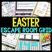 Easter Escape Room GRID for Kids Printable Party Game - Etsy