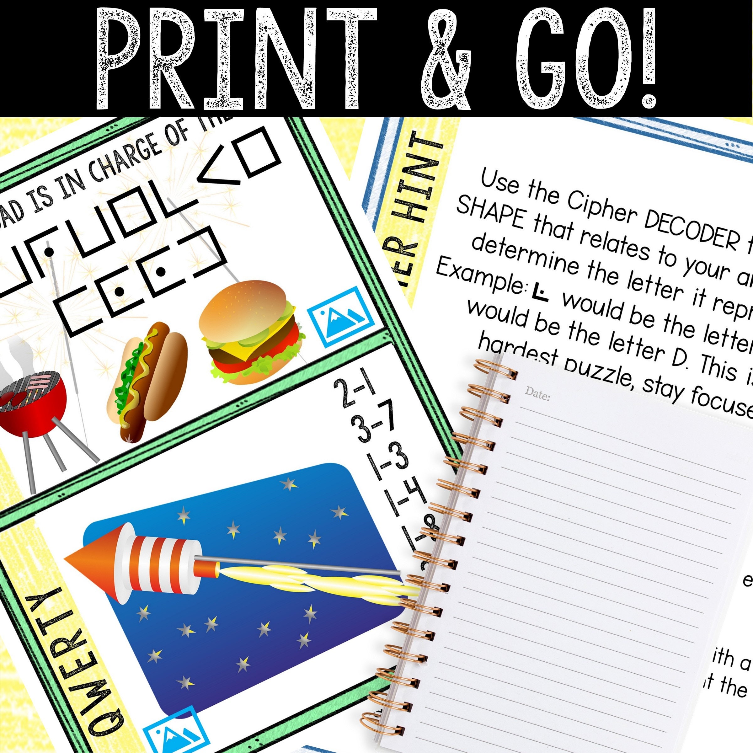 Escape Room for Kids - Printable Party Game – 4th of July Escape Room ...