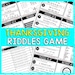 Winter Riddles Game Scavenger Hunt for Kids Escape Room Puzzle Clues ...