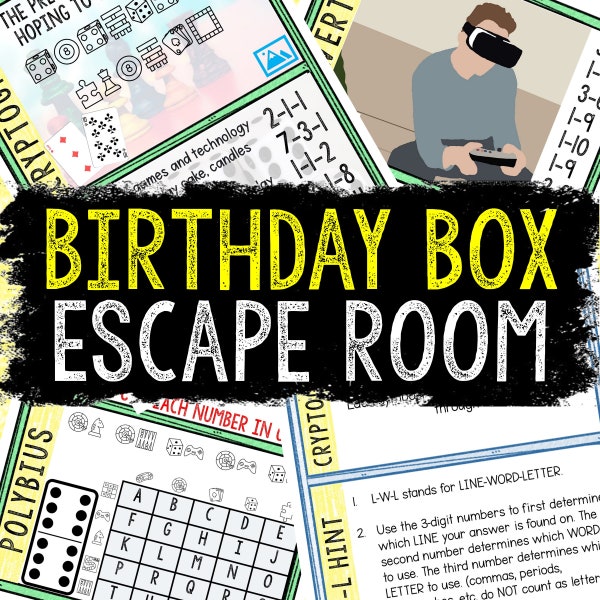 Escape Room Printable - Etsy