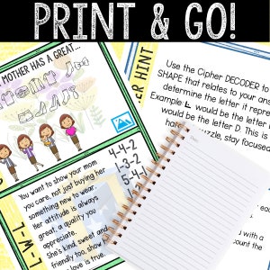 Escape Room for Kids - Printable Party Game – Mother's Day Escape Room ...