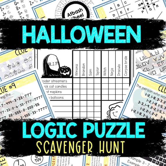 Halloween Logic Puzzle For Kids