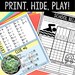 Logic Puzzle Scavenger Hunt Game for Kids Party Game School Bell ...