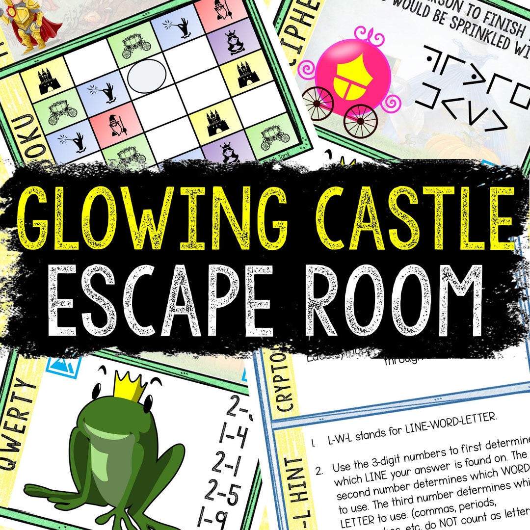 Escape Room for Kids - Printable Party Game – Glowing Castle Escape ...