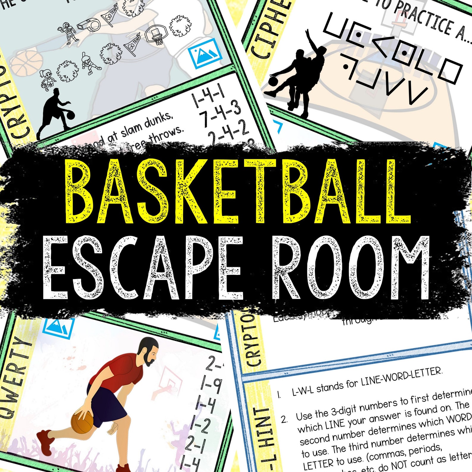 Escape Room for Kids DIY Printable Game Basketball Escape | Etsy