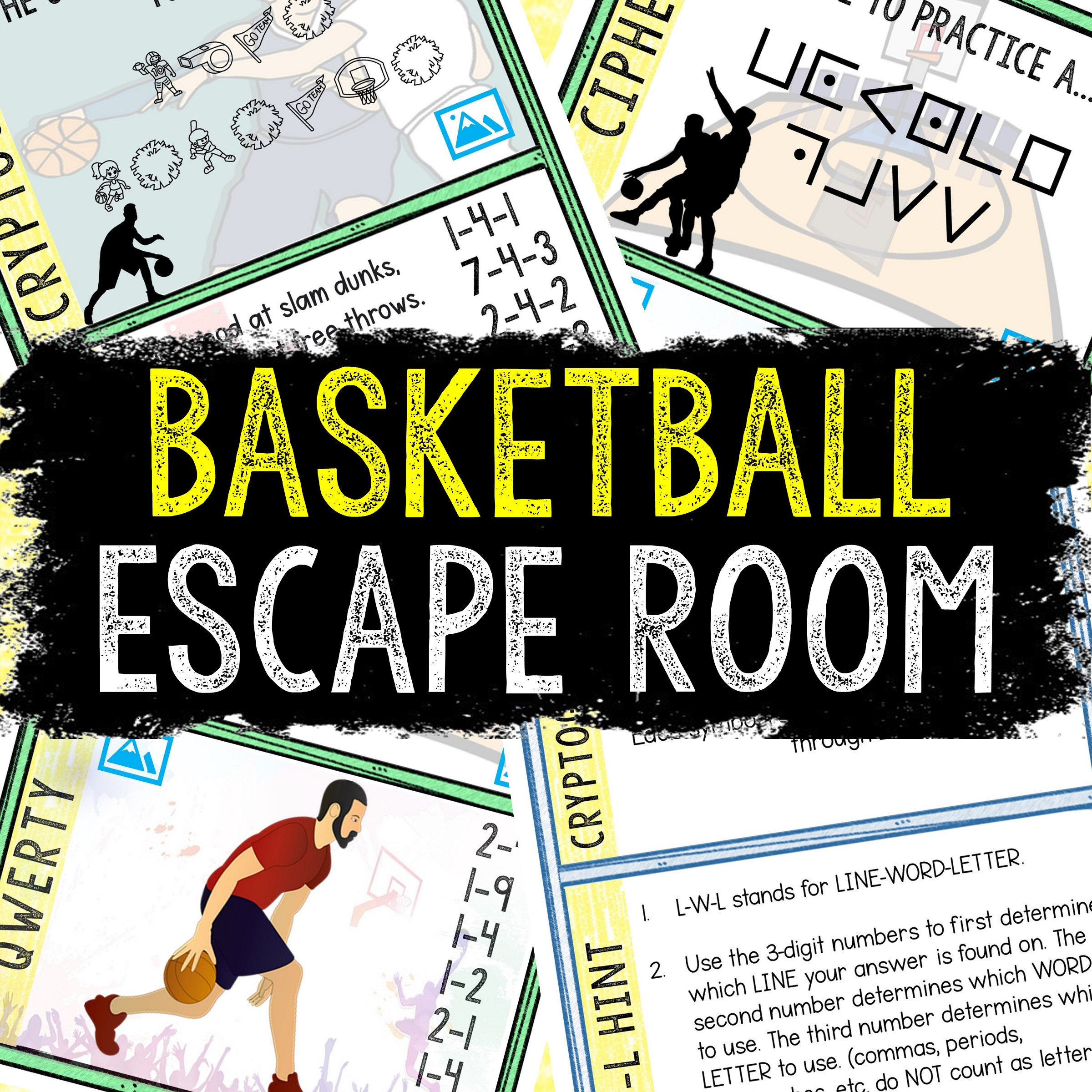 Escape Room for Kids DIY Printable Game Basketball Escape - Etsy