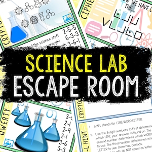 Escape Room for Kids - Printable Party Game – Science Lab Escape Room ...