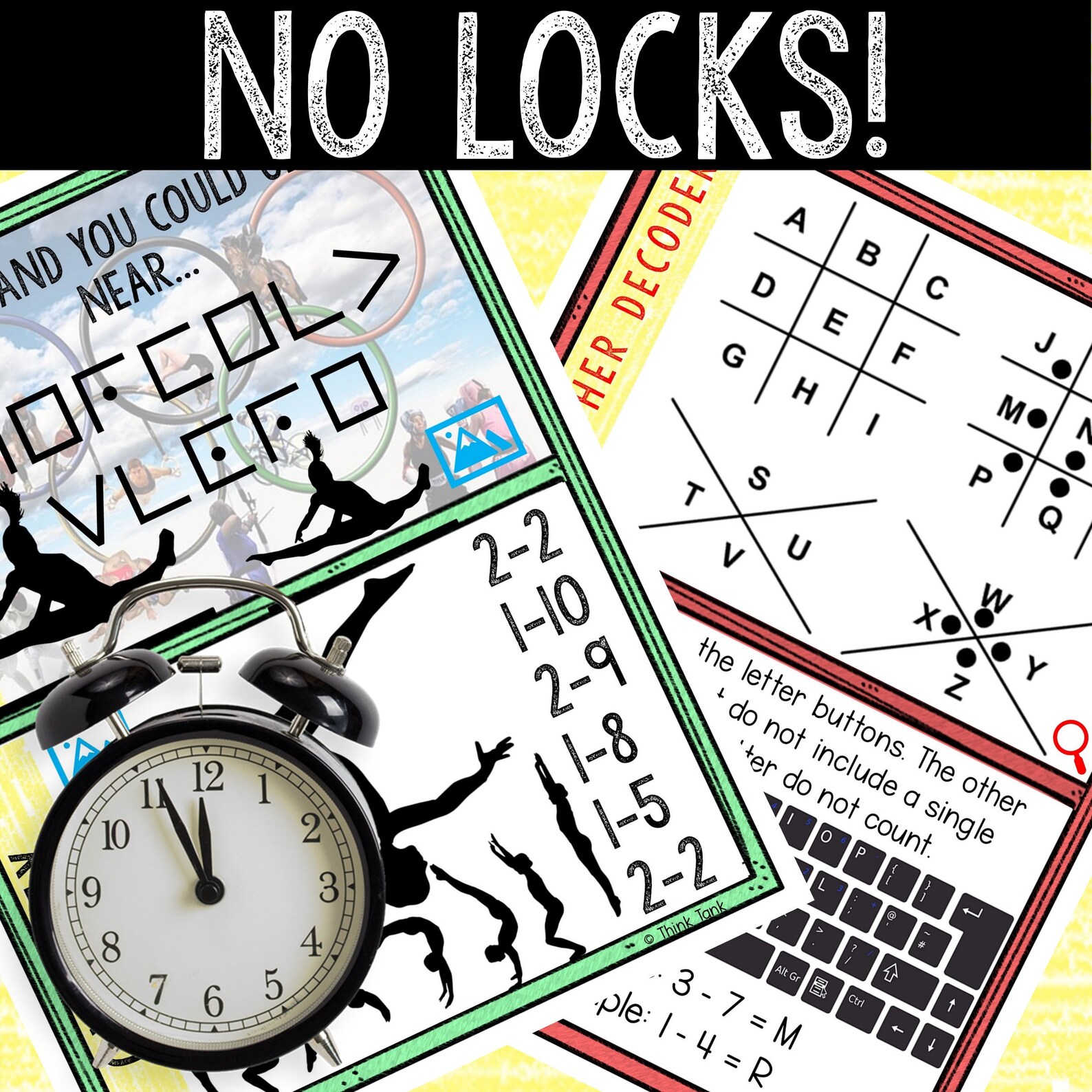 Escape Room for Kids - Printable Party Game – Gymnastics Escape Room ...