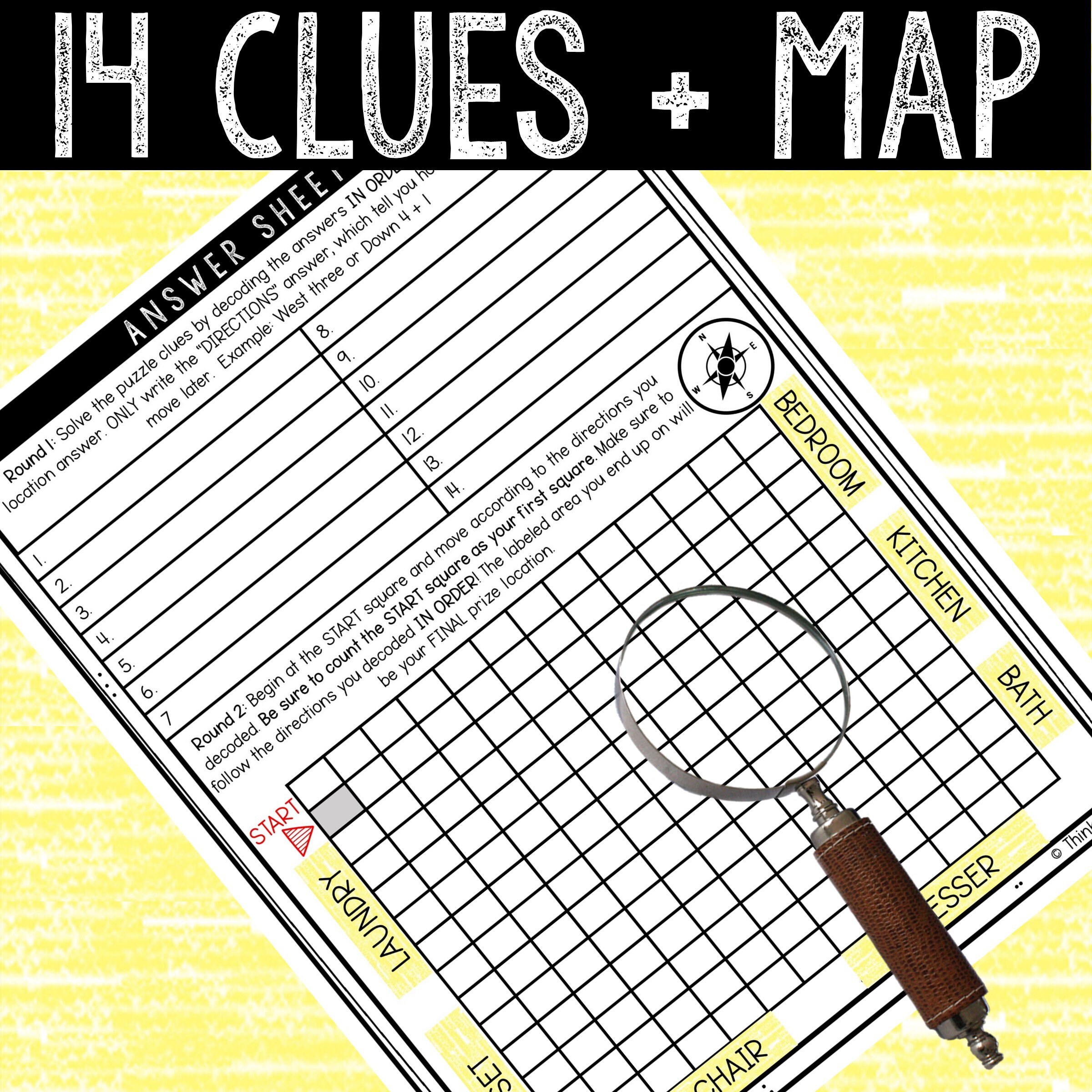 Sports Theme Treasure Hunt for Kids Printable Puzzle Game - Etsy