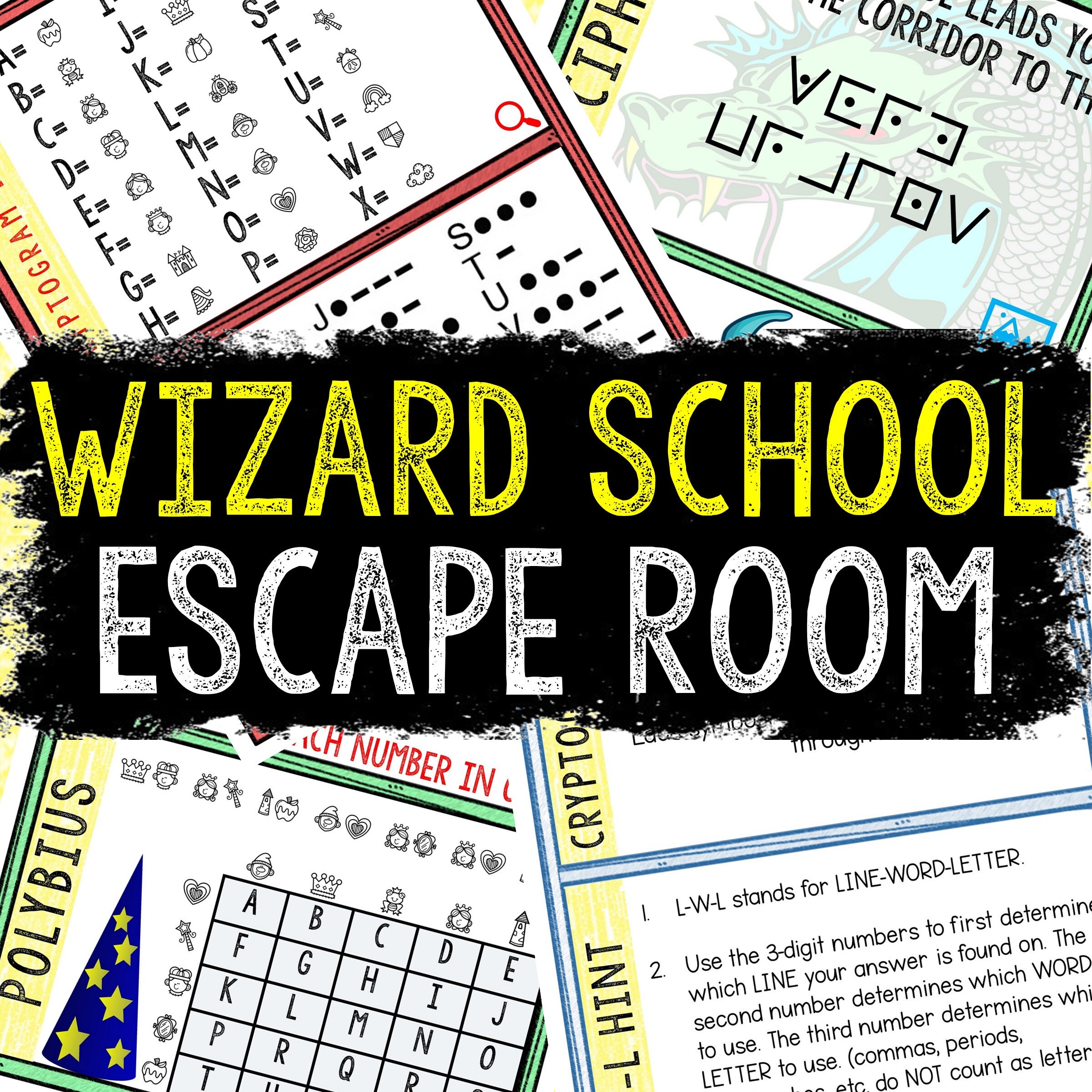 Escape Room for Kids - DIY Printable Game – Wizard School Escape Room ...