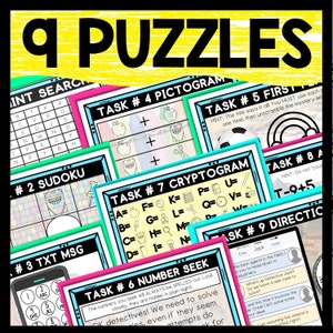 Back to School Escape Room for Kids - Printable Party Game - Kids ...