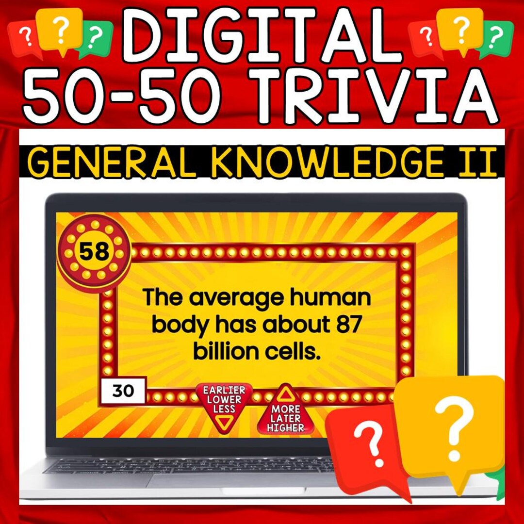 Virtual Trivia Game, General Knowledge II, Digital Quiz, Powerpoint ...