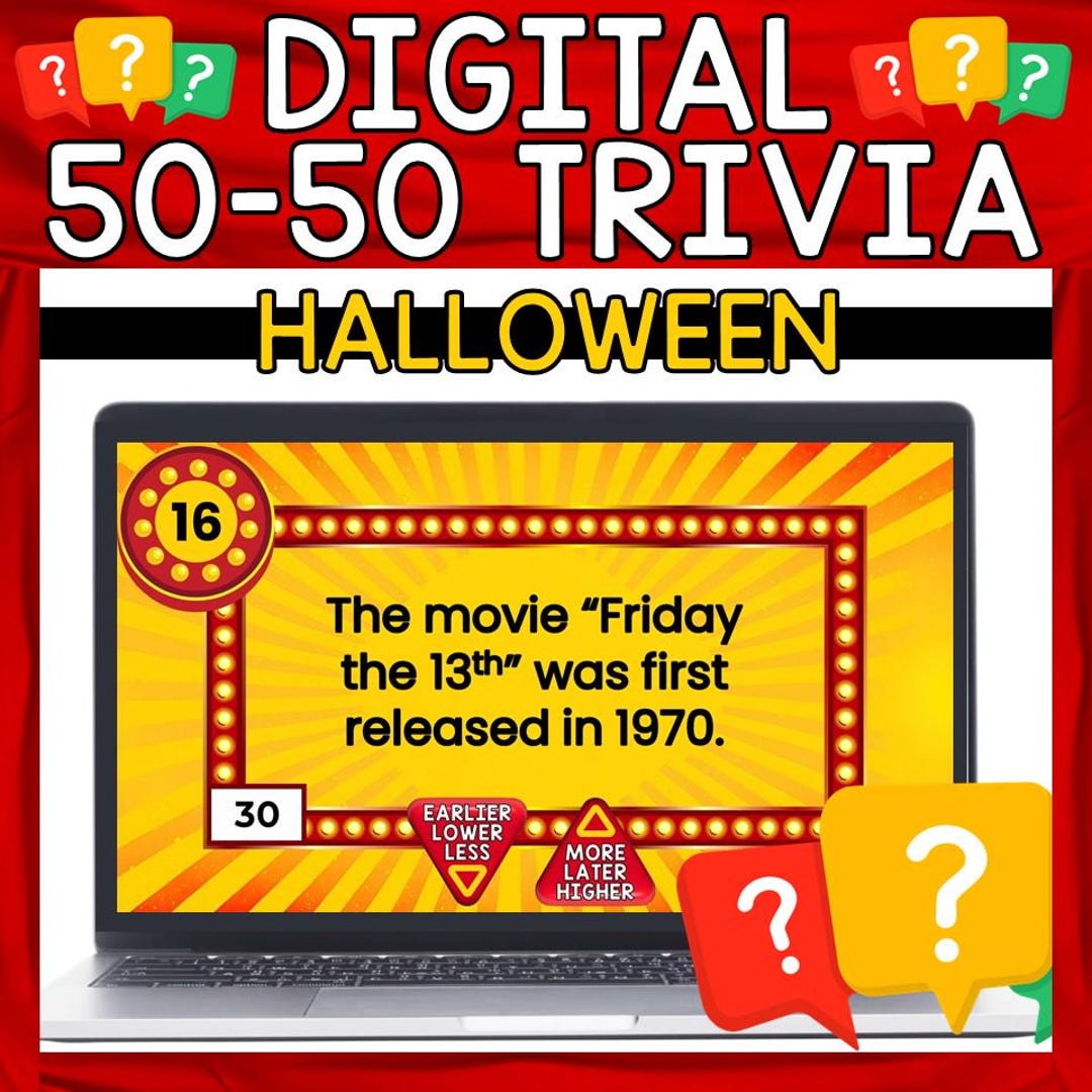 Virtual Trivia Game, Halloween, Digital Quiz Game, Powerpoint, Family ...
