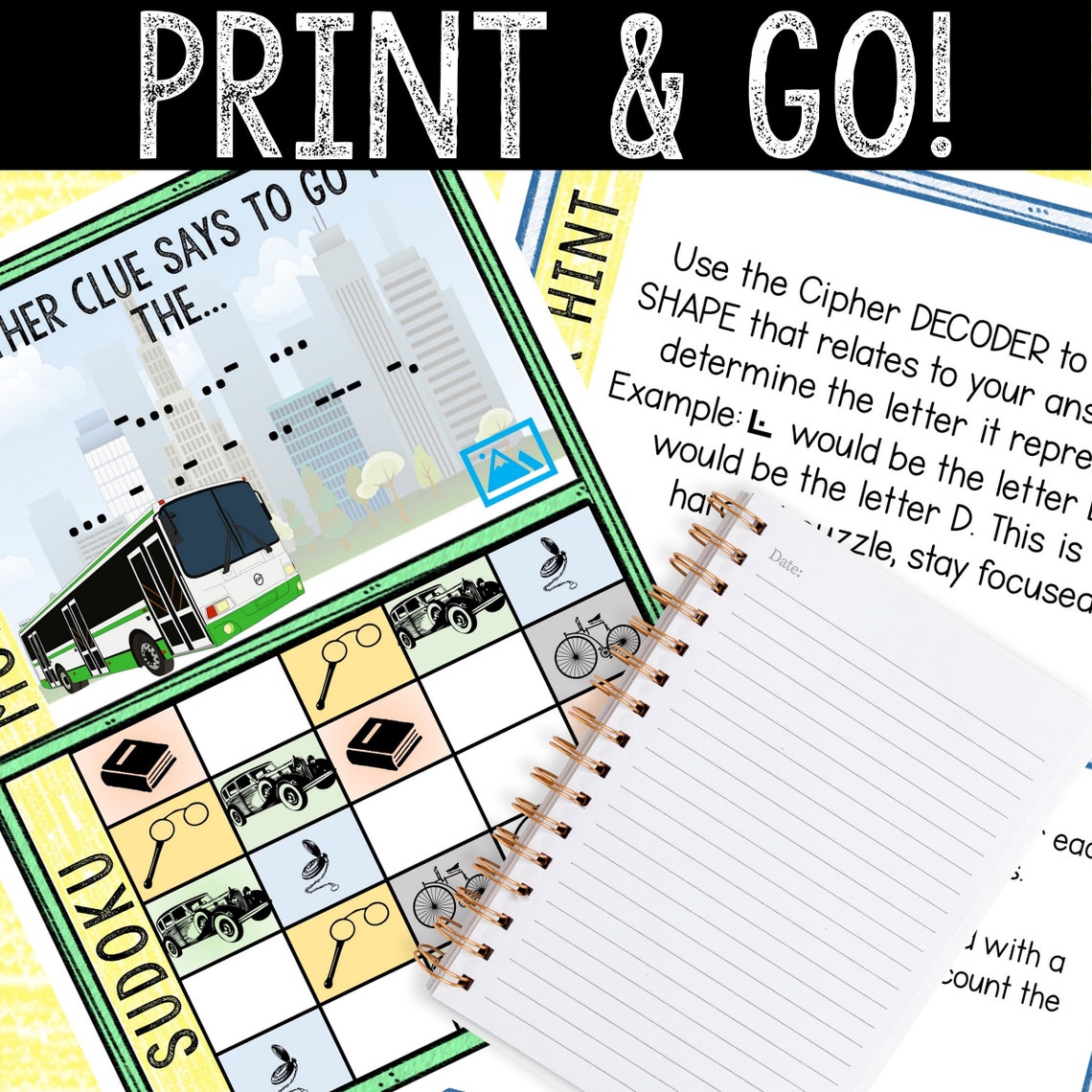 Escape Room for Kids - Printable Party Game – Paper Prize Escape Room ...
