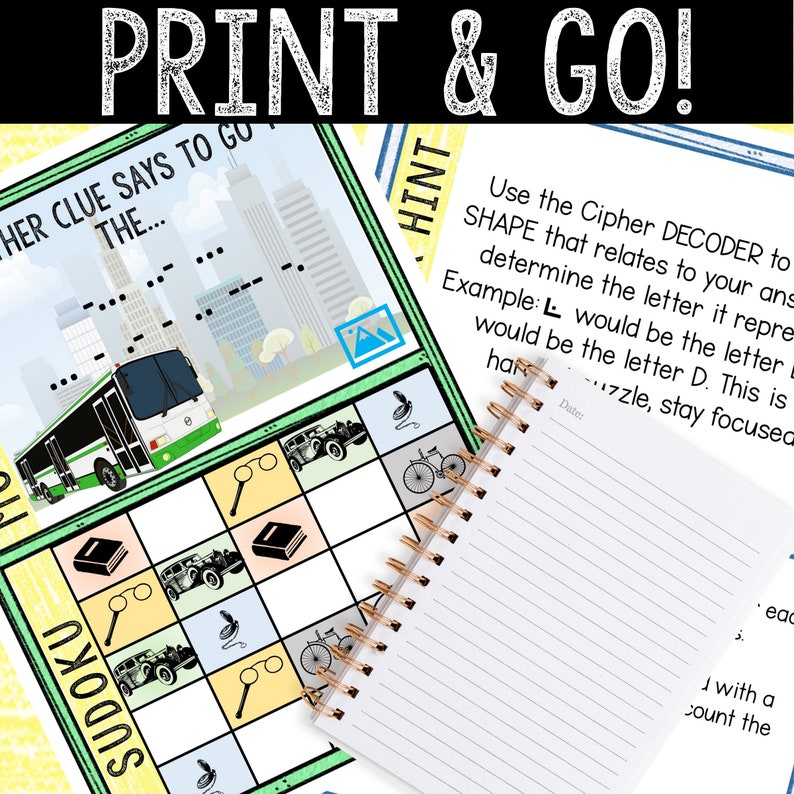 Escape Room for Kids Printable Party Game Paper Prize - Etsy
