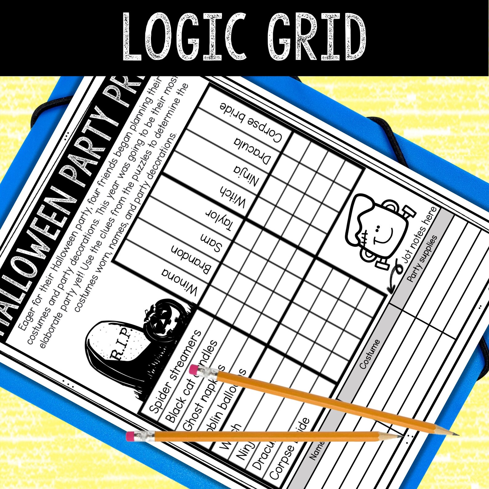 Halloween Logic Puzzle Scavenger Hunt Game for Kids Party - Etsy