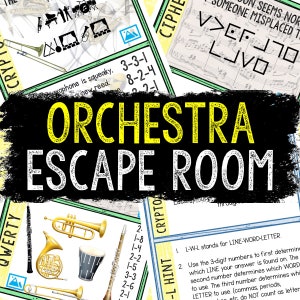 Escape Room for Kids - Printable Party Game – Orchestra Escape Room Kit ...