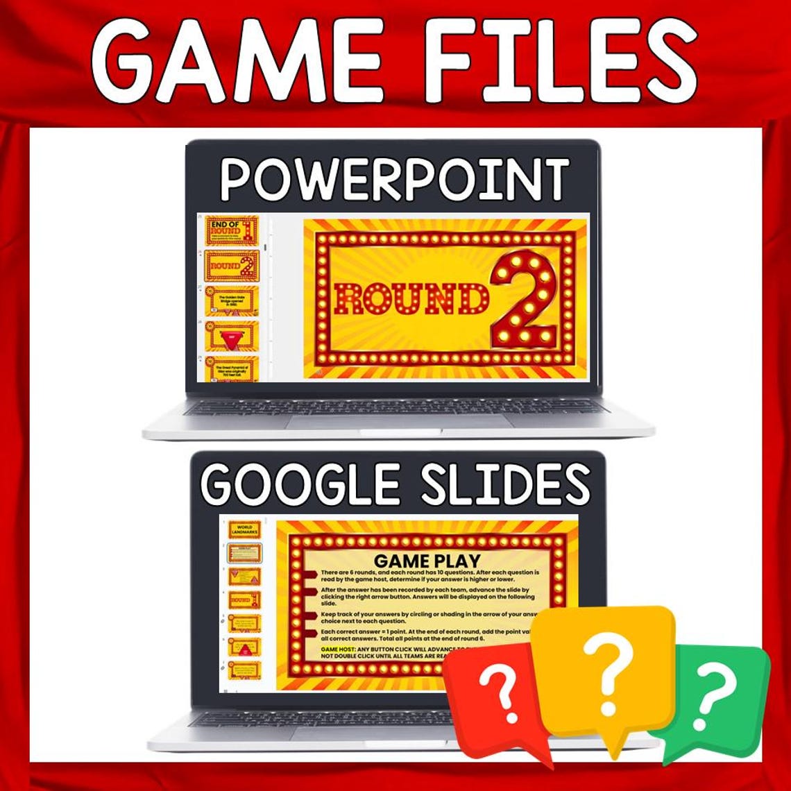 Virtual Trivia Game, US Presidents, Digital Quiz Game, Powerpoint ...