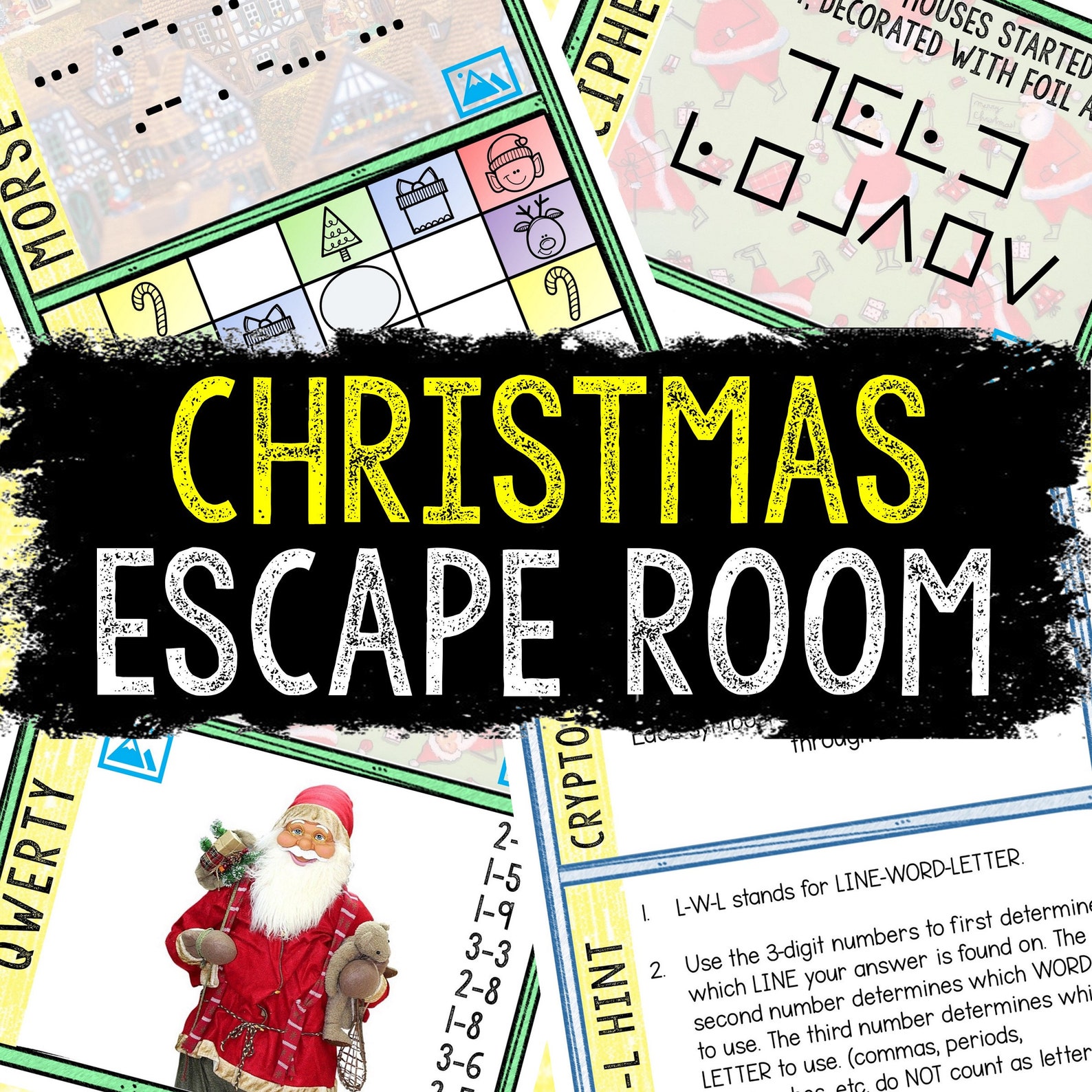 Christmas Escape Room for Kids, Printable Party Game, Christmas Escape ...