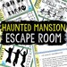 Halloween Escape Room for Kids, Printable Party Game, Haunted Mansion ...