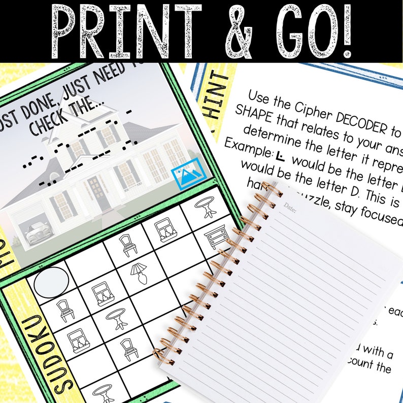 Escape Room for Kids Printable Party Game Fortune Finder - Etsy
