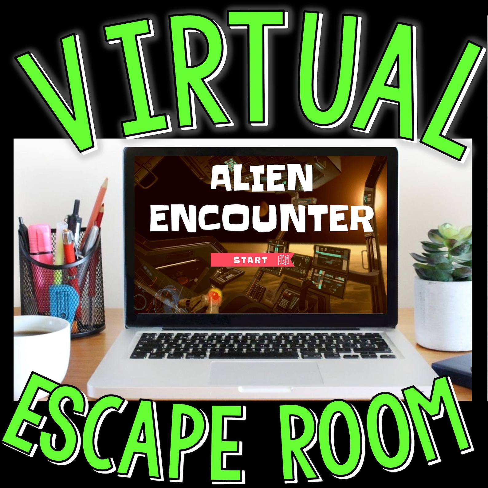Virtual Escape Room for Kids Alien Encounter Digital Escape - Etsy