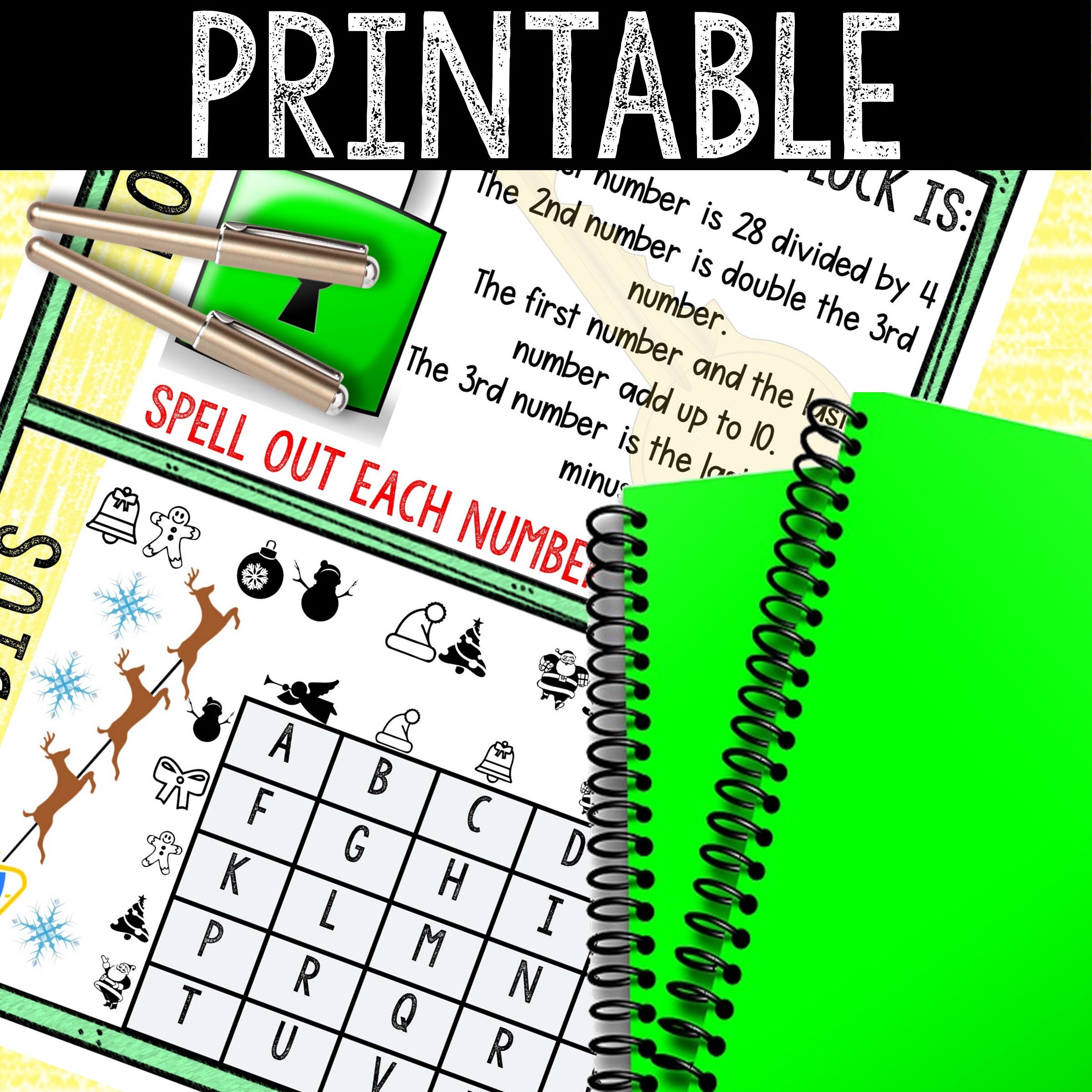 Christmas Escape Room for Kids - Printable Party Game – Santa's Bag ...