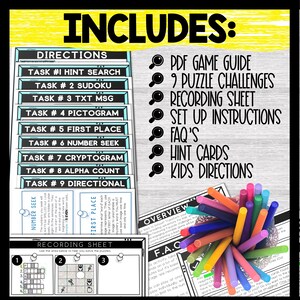 Back to School Escape Room for Kids - Printable Party Game - Kids ...