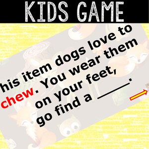 Animals Virtual Scavenger Hunt for Kids - Digital Party Game – at Home ...