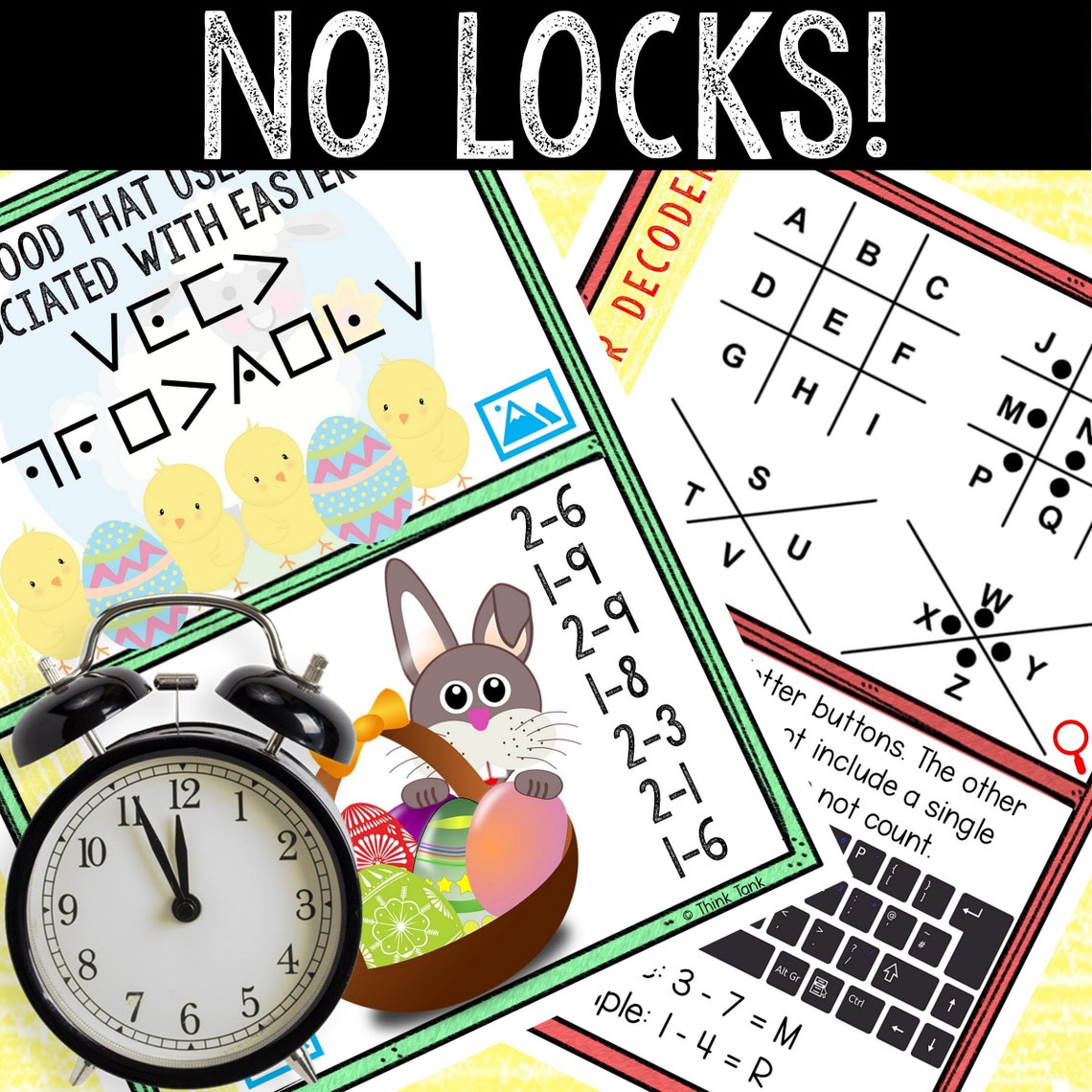 Easter Escape Room Game for Kids Printable Party Game - Etsy