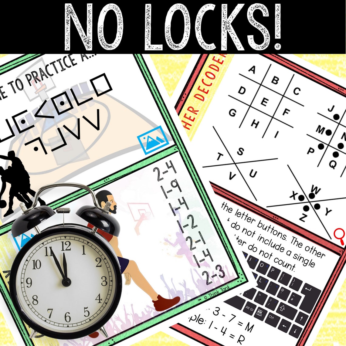 Escape Room for Kids DIY Printable Game Basketball Escape | Etsy