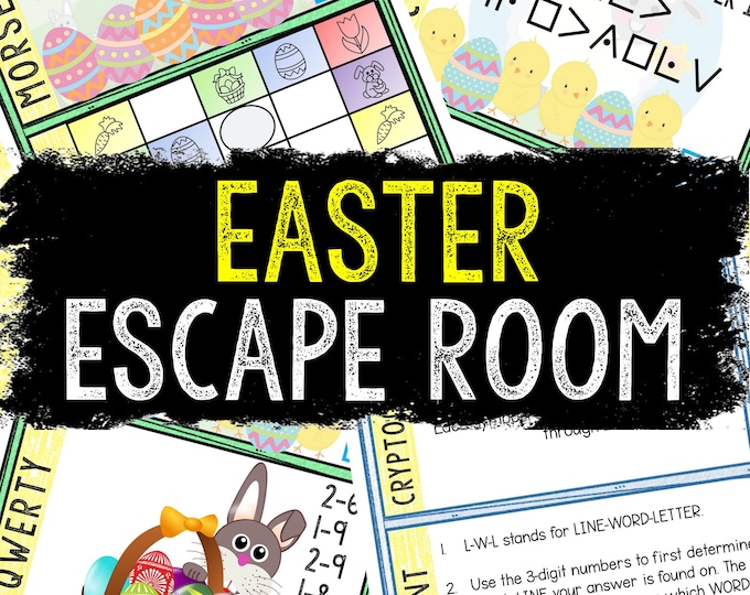 Easter Escape Room Game for Kids Printable Party Game - Etsy
