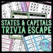 States & Capitals Trivia Game Escape Room for Kids - Etsy UK