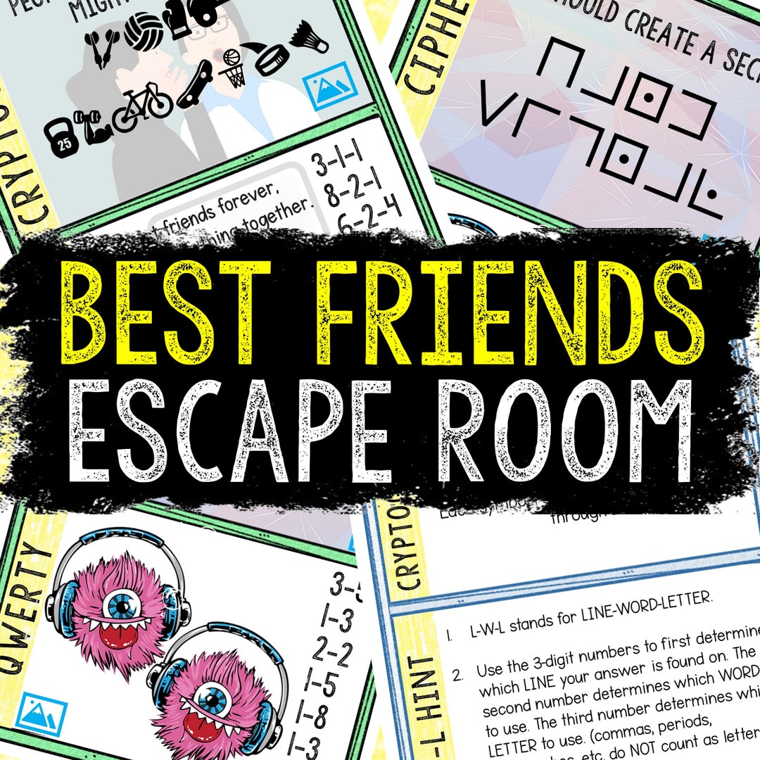 Escape Room for Kids - DIY Printable Game – Best Friends Escape Room ...