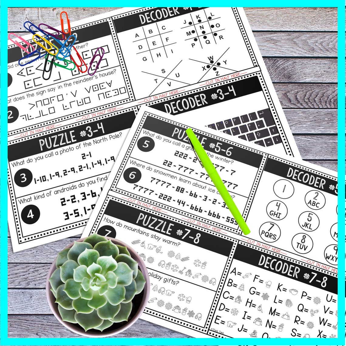 Winter Riddles Game Scavenger Hunt for Kids Escape Room - Etsy