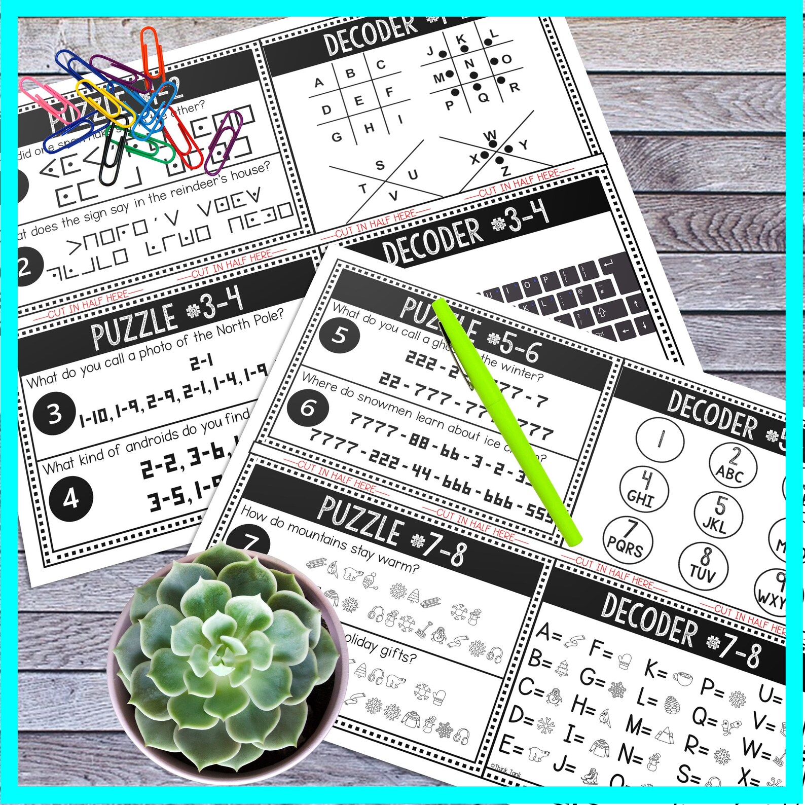 Winter Riddles Game Scavenger Hunt for Kids Escape Room - Etsy