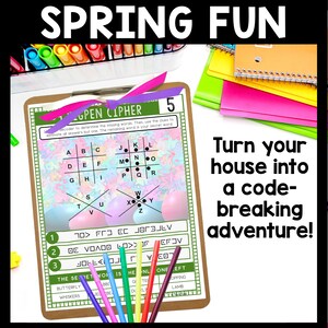 Easter Escape Room for Kids, Printable Party Game, Cipher Puzzles ...