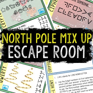 Christmas Escape Room for Kids - Printable Party Game – North Pole Mix ...