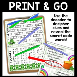 St. Patrick's Day Day Scavenger Hunt for Kids, Indoor Printable Game ...