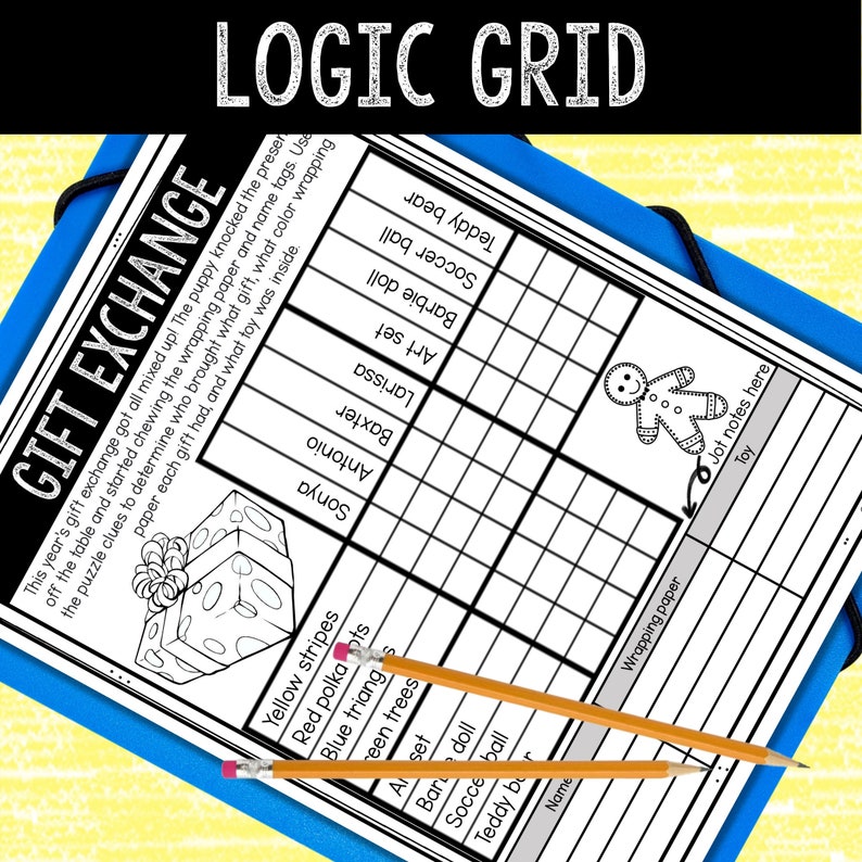 Christmas Logic Puzzle Scavenger Hunt Game for Kids Party | Etsy
