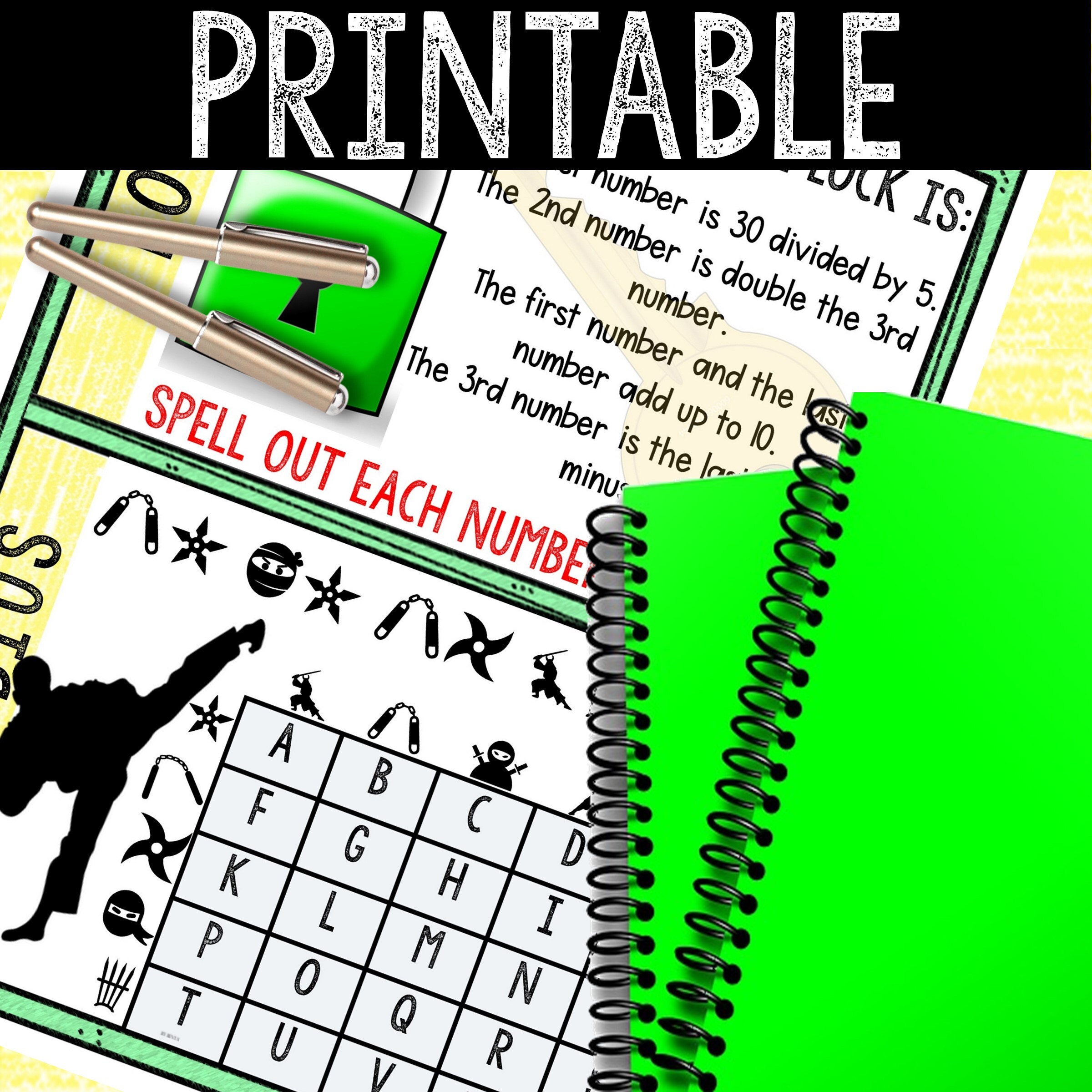 Escape Room for Kids - Printable Party Game – Karate Strike Escape Room ...