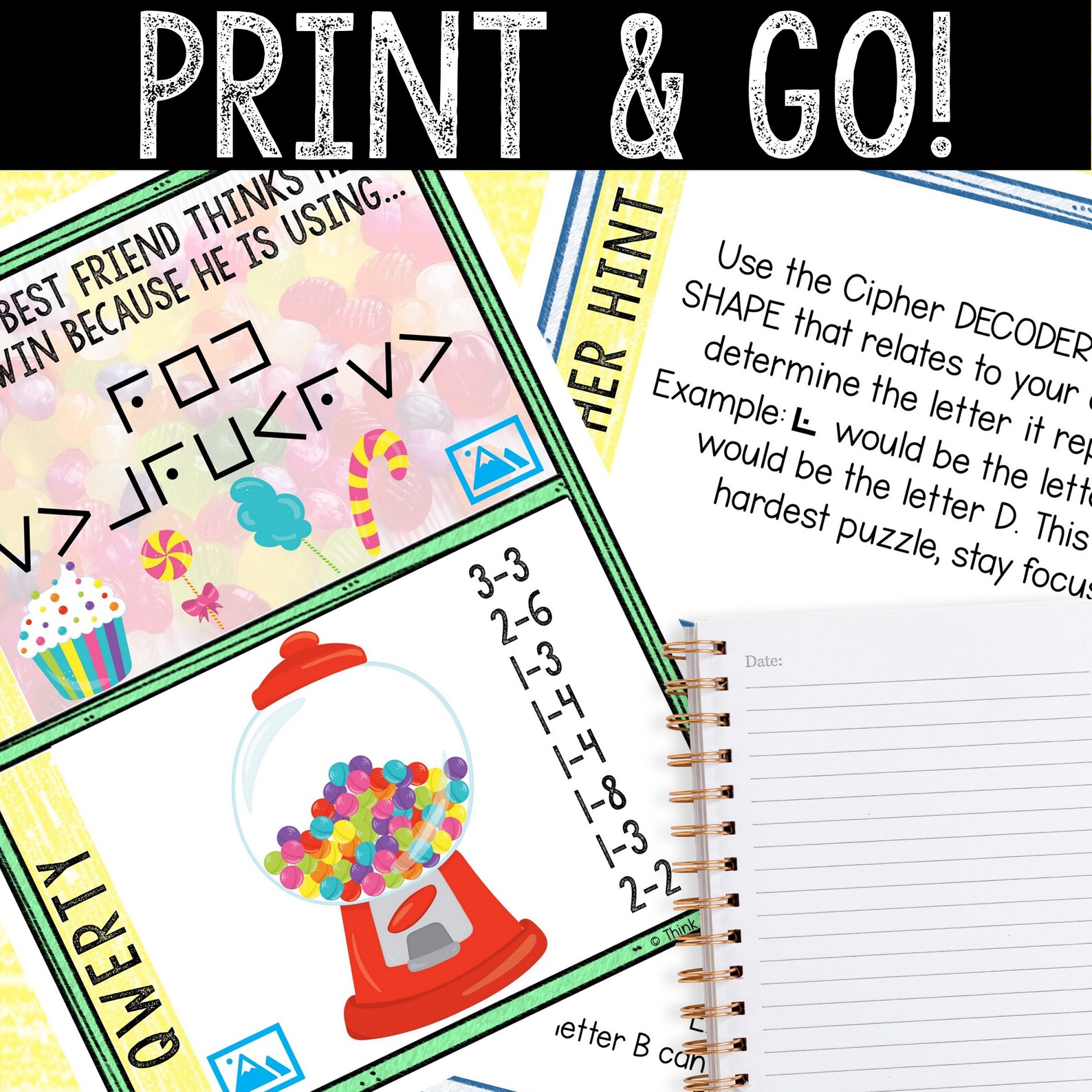 Escape Room for Kids DIY Printable Game Candy Factory | Etsy