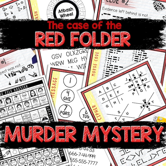 Murder Mystery Game for Kids Spy Party Red Folder Secret - Etsy