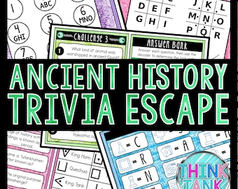 Bible Trivia Game Escape Room for Kids Printable Party Game Birthday ...