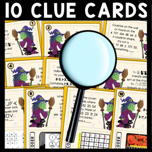 Halloween Scavenger Hunt for Kids With Escape Room Puzzles, Printable ...