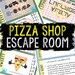 Escape Room for Kids Printable Party Game Pizza Shop Escape Room Kit ...