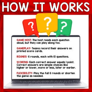 Virtual Trivia Game, World Landmarks, Digital Quiz Game, Powerpoint ...