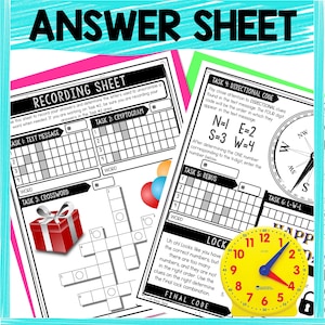 Birthday Present Escape Room Code for Kids - Printable Party Game ...