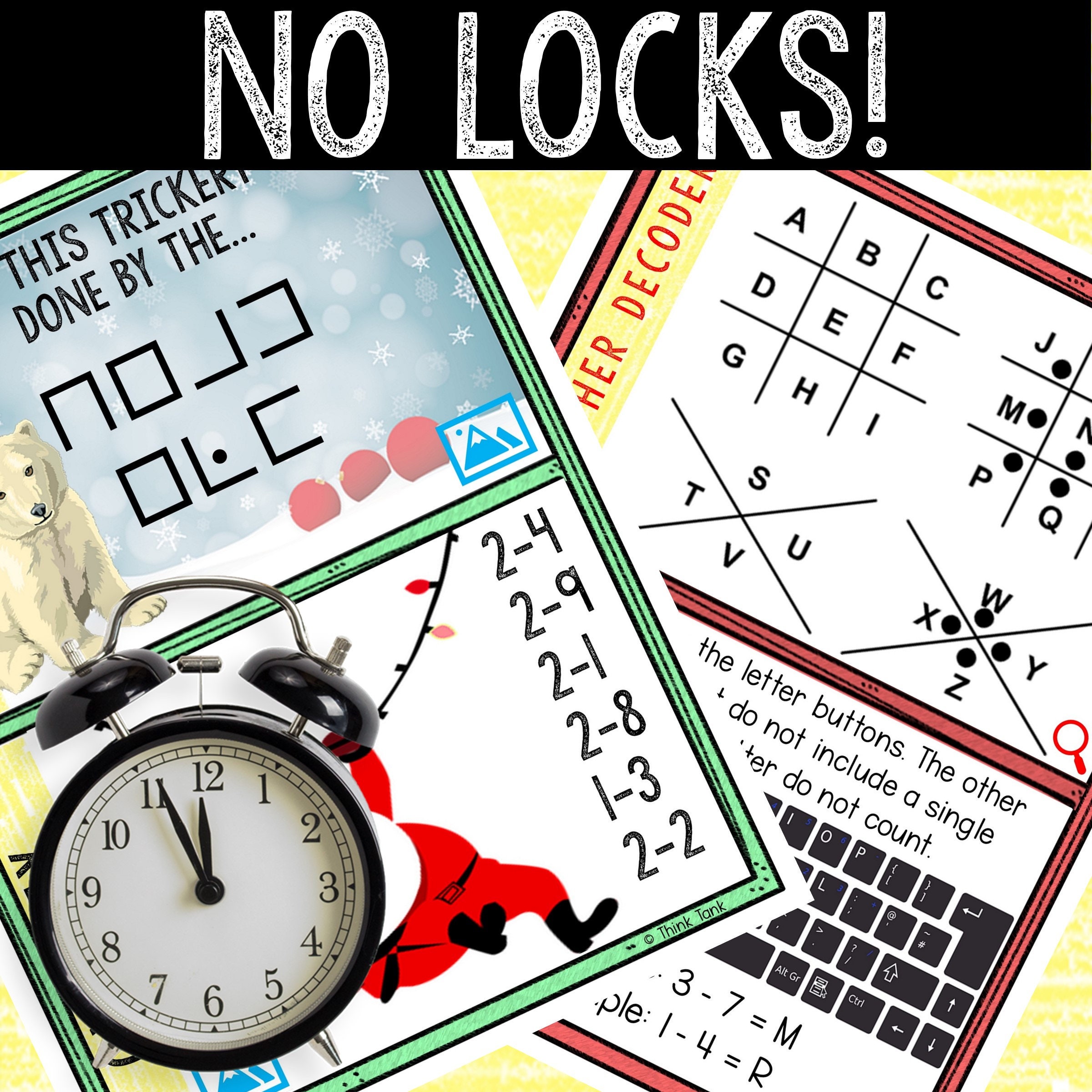 Christmas Escape Room for Kids - Printable Party Game – Santa's Bag ...