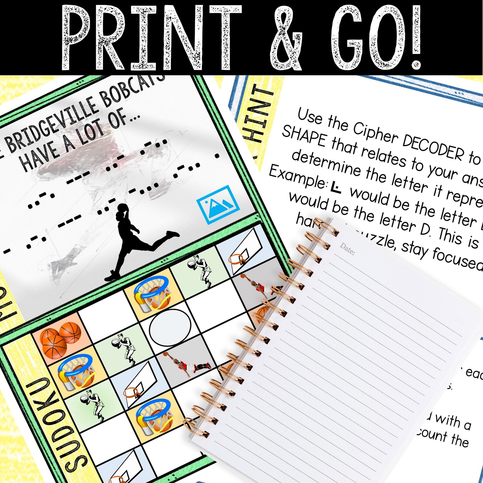 Escape Room for Kids DIY Printable Game Basketball Escape - Etsy